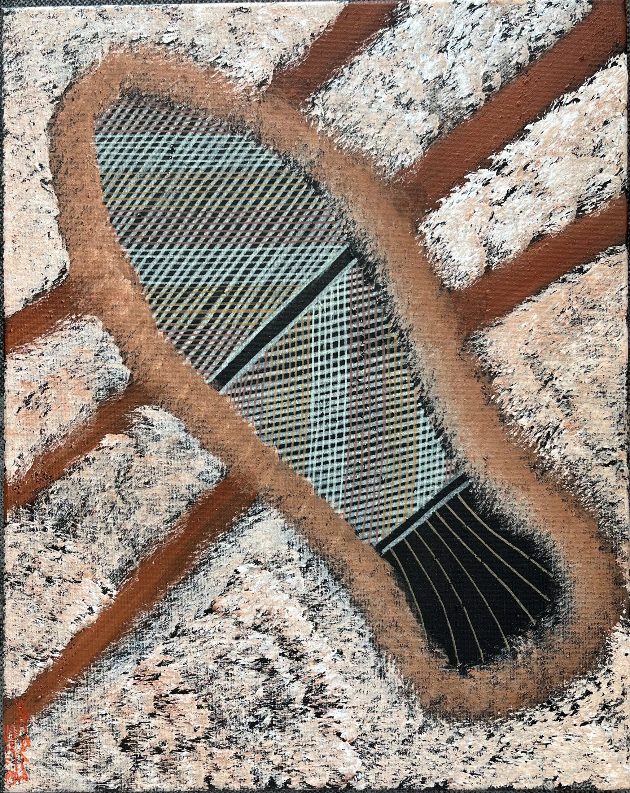 Bush Tucker/River cod cooked traditional - Kaiela Arts